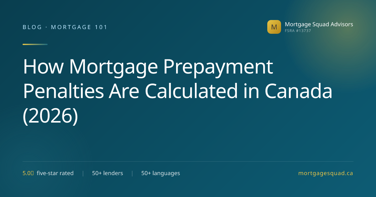How Mortgage Prepayment Penalties Are Calculated in Canada (2026 ...